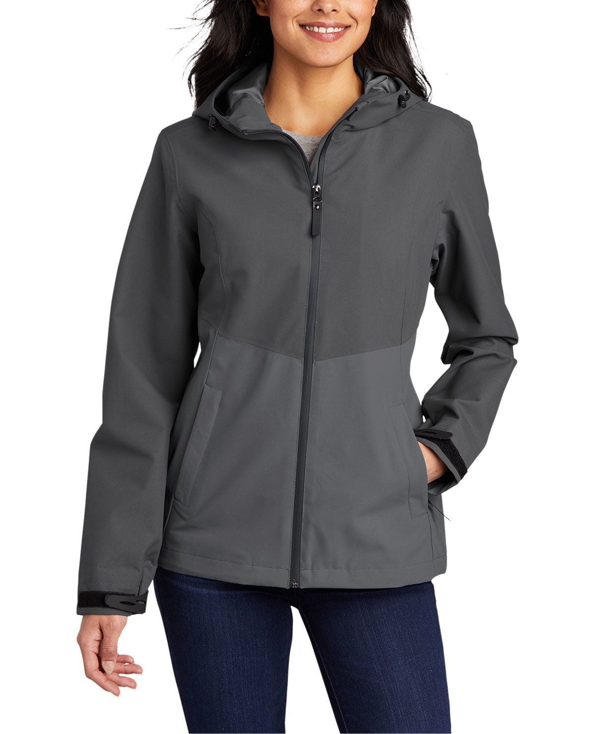 JustBlanks Womens Tech Rain Jacket with Adjustable Hood Waterproof ...