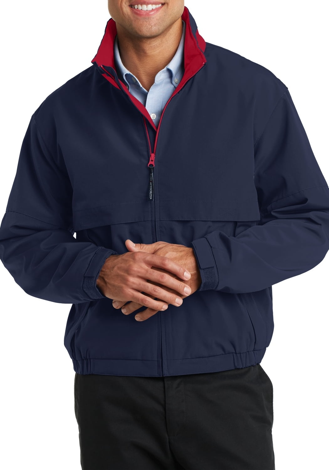 JustBlanks Mens Legacy Wind Water Resistant Jacket with Stowaway Hood ...