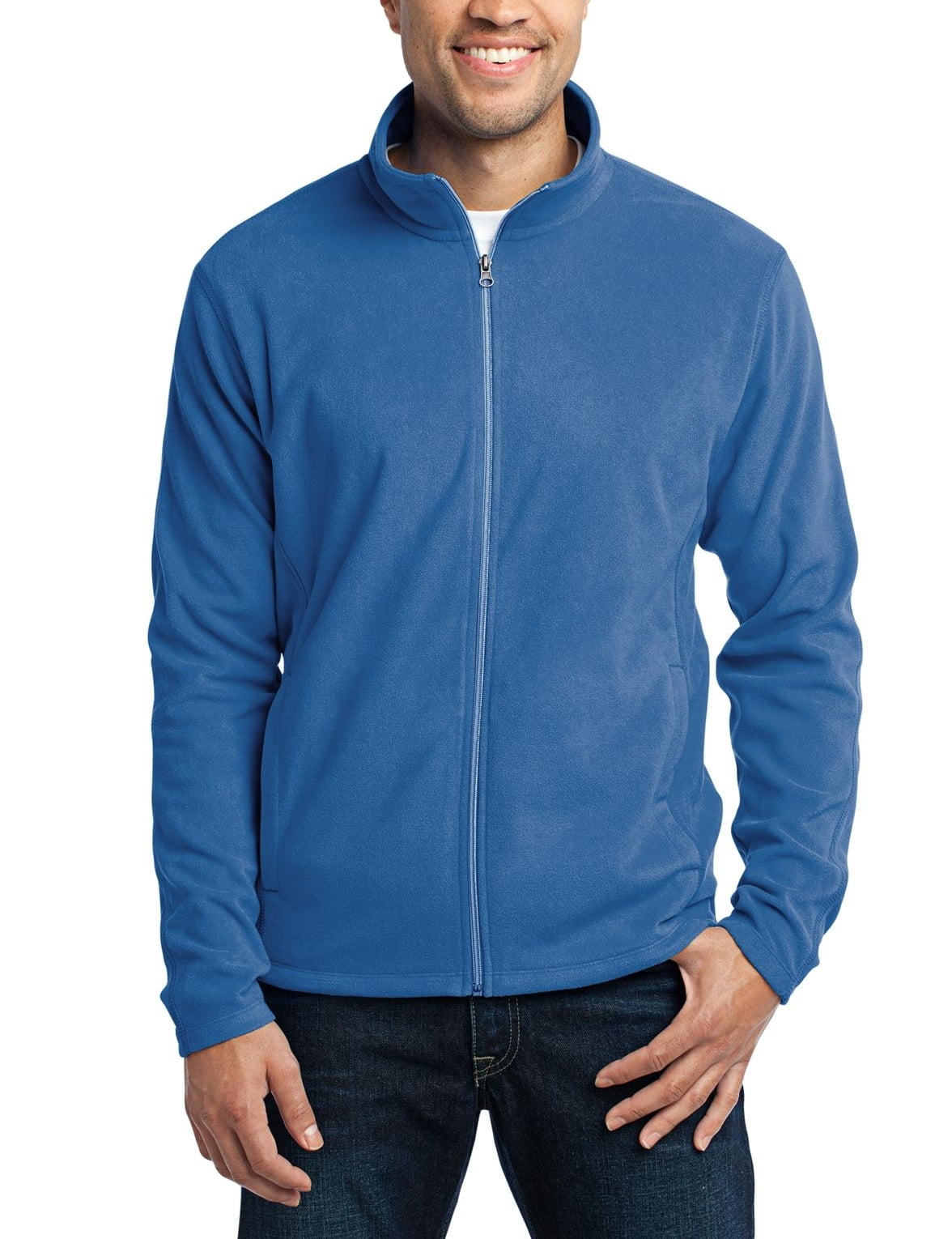 Just Blanks Microfleece Jacket Clear Coil Zippers With Dyed To Match ...