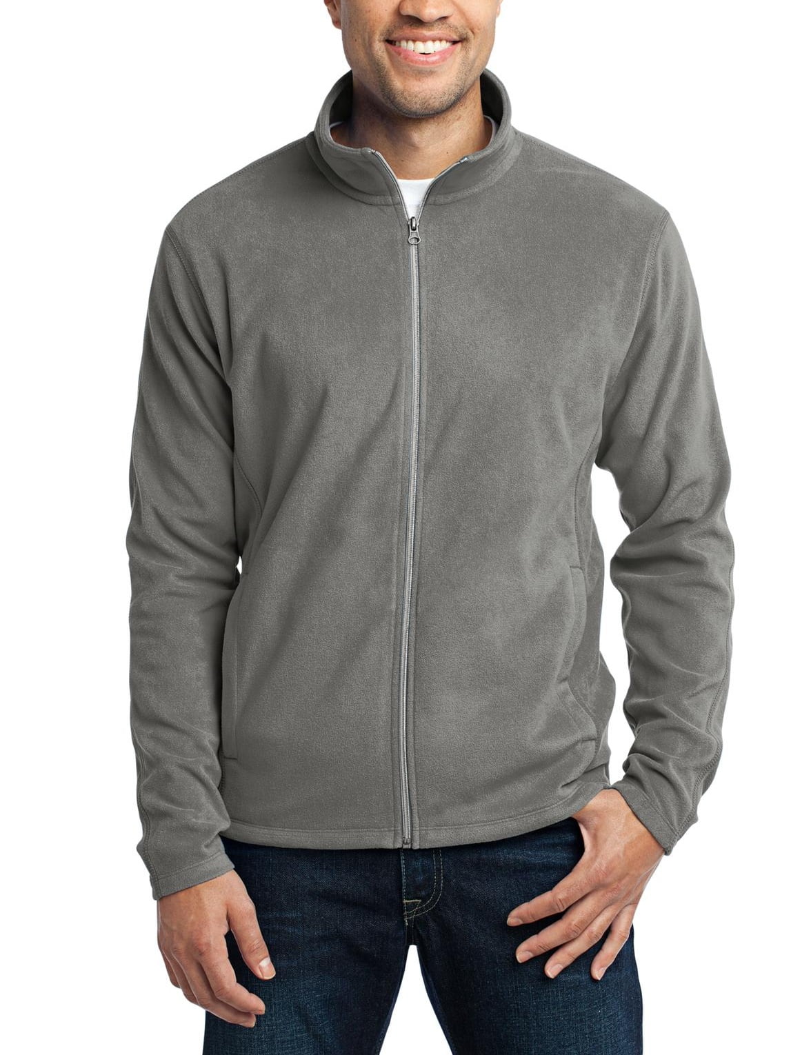 Just Blanks Microfleece Jacket Clear Coil Zippers With Dyed To Match ...