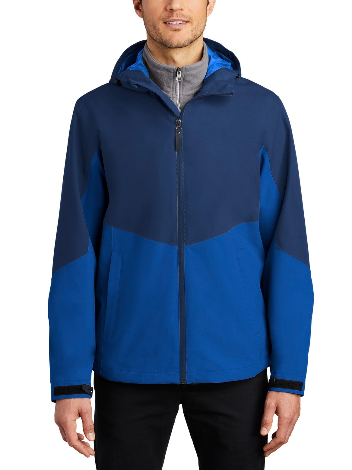 Just Blanks Tech Rain Jacket Adjustable Hood With Locking Drawcord ...