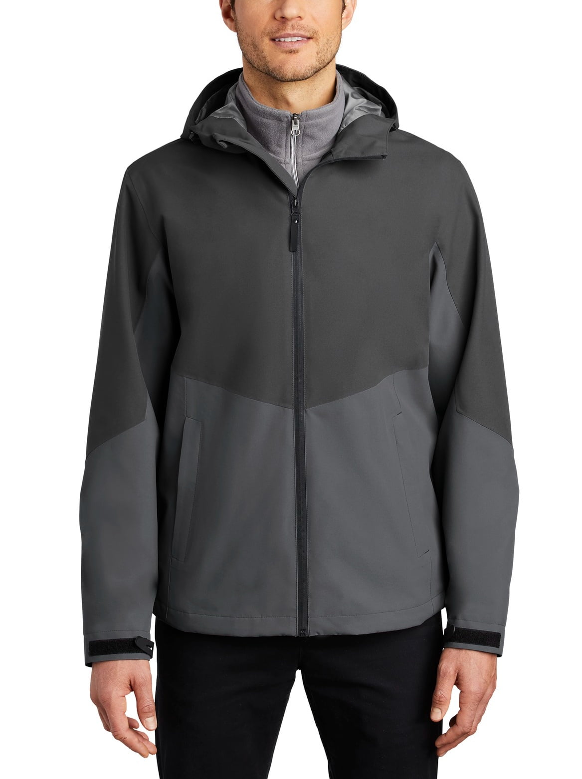 Just Blanks Tech Rain Jacket Adjustable Hood With Locking Drawcord ...