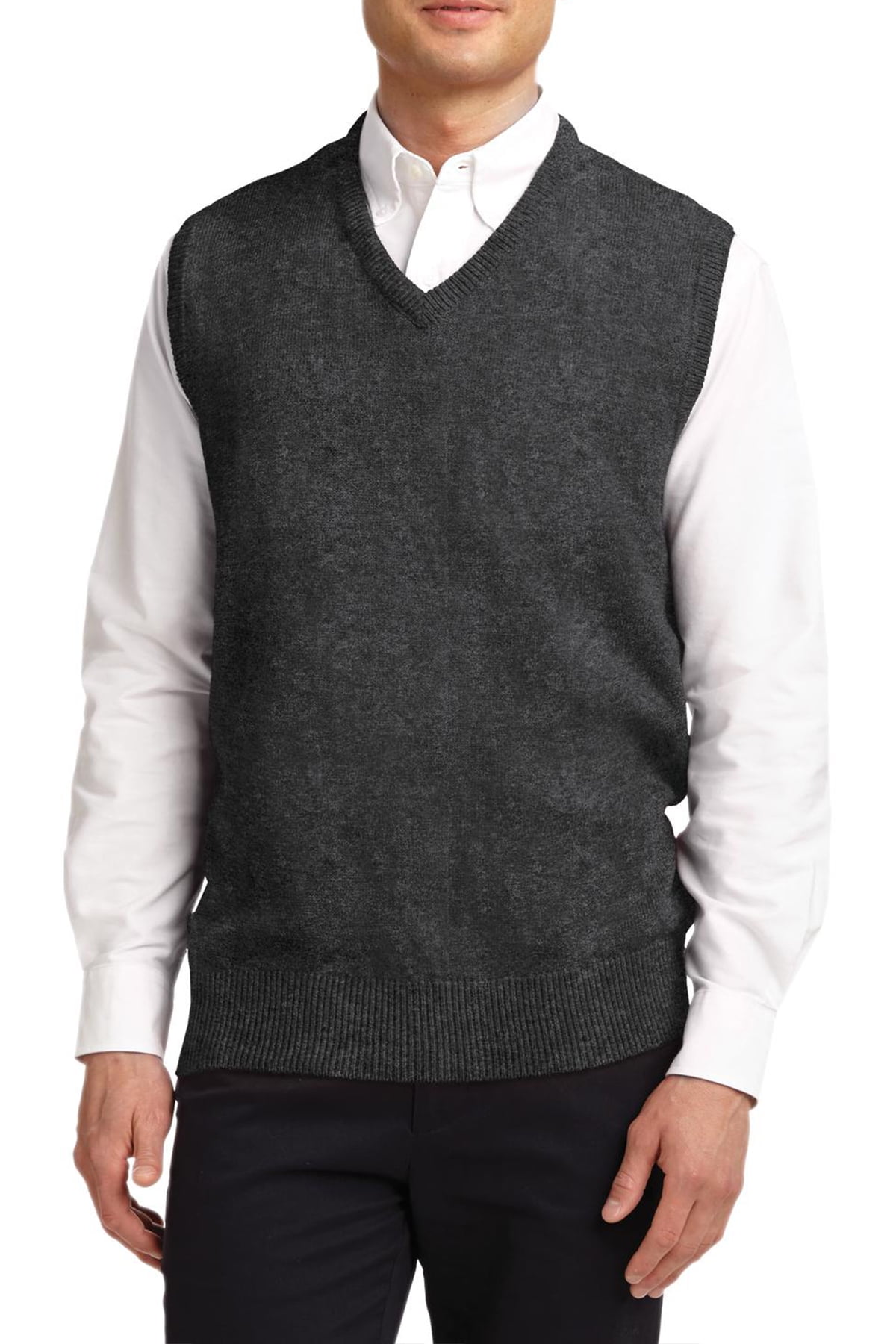 Just Blanks Value V-Neck Sweater Vest Armholes And Hem Shape Retention ...