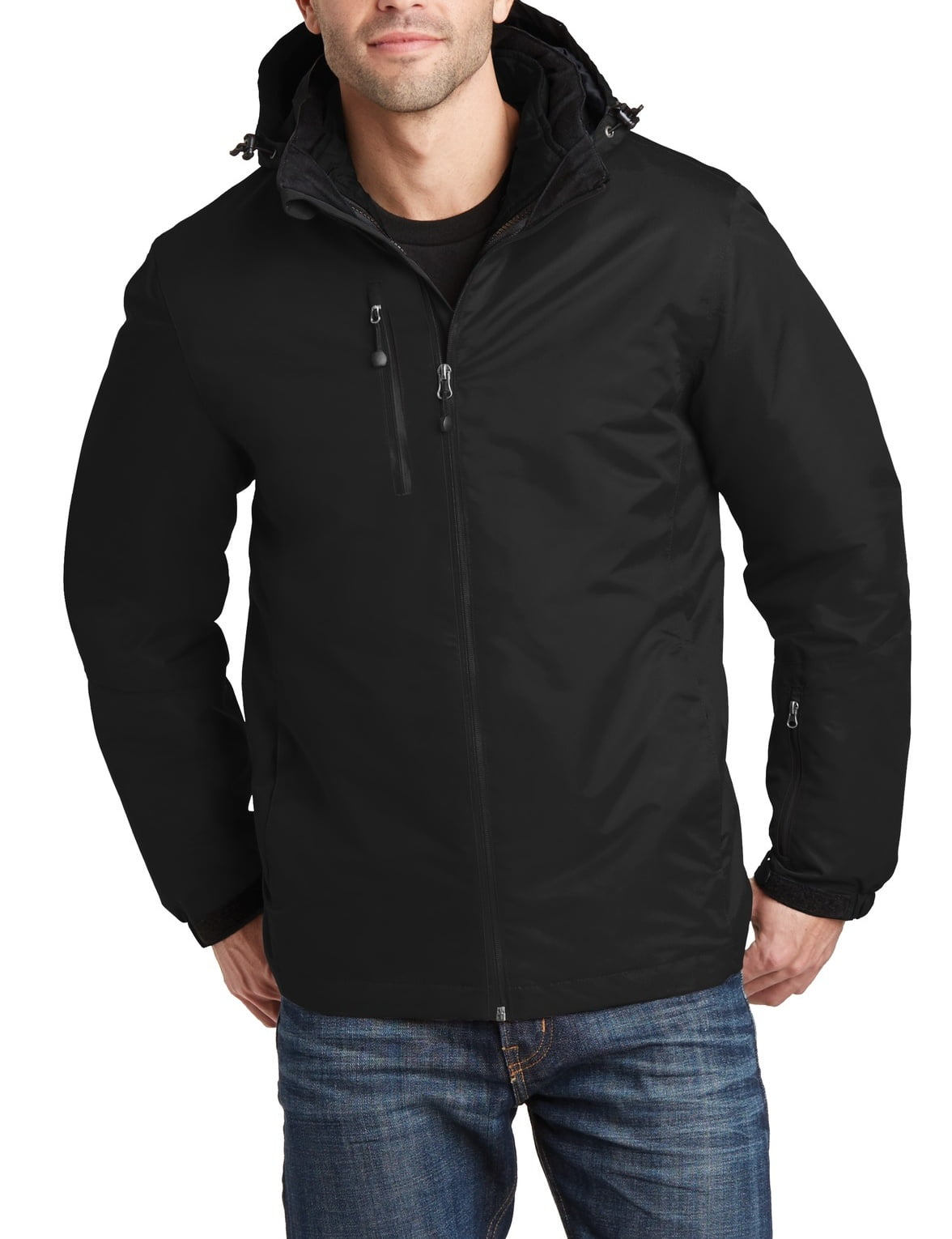 Just Blanks Vortex Waterproof 3-in-1 Jacket Detachable Hood With ...