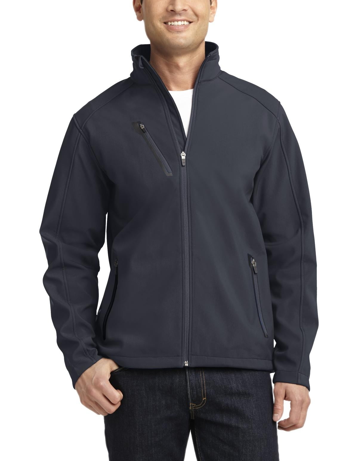 JustBlanks Mens Welded Soft Shell Jacket Full Zip Water Resistant ...