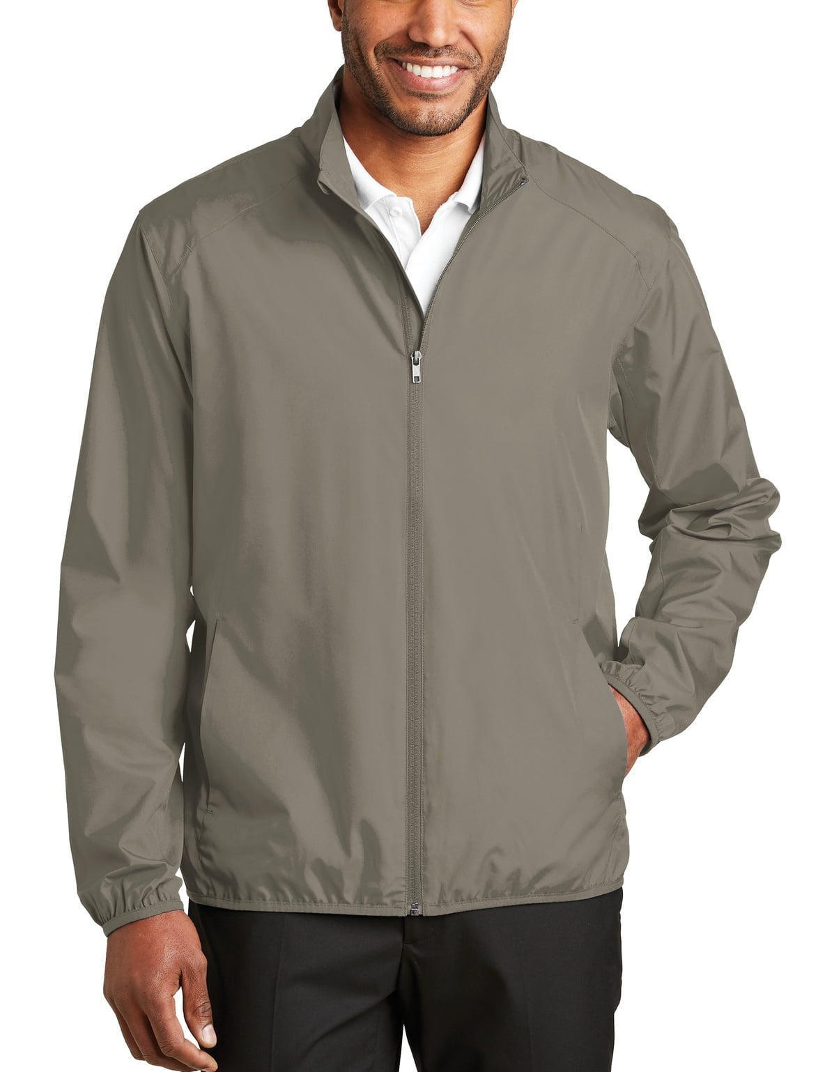 JustBlanks Mens Lightweight Full Zip Wind and Water Resistant Jacket ...
