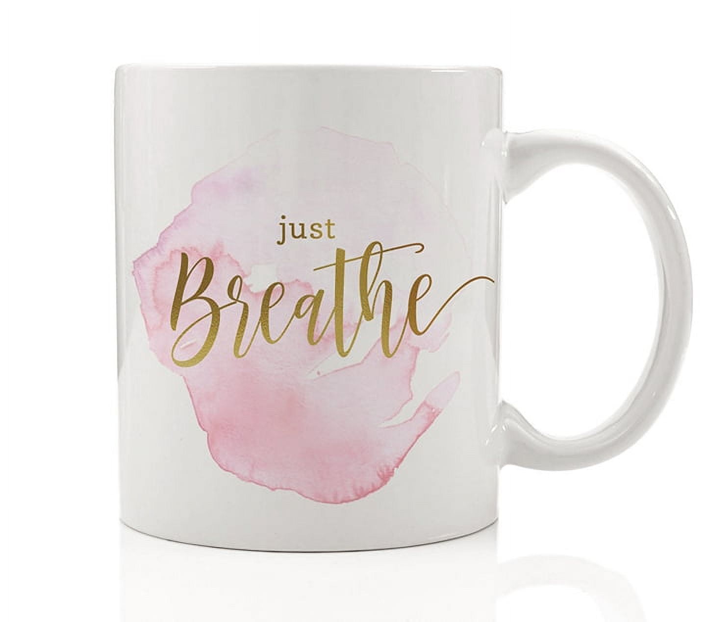 Just Breathe Coffee Mug Gift Idea Calm Relax Calming Relaxation Chill ...