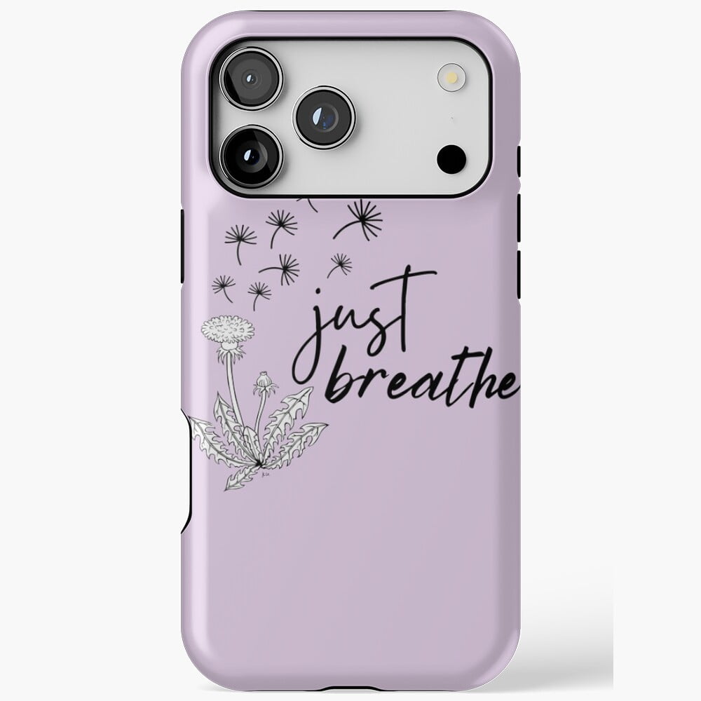 Just Breathe Dandelion Yoga Case for iPhone 11 12 13 14 15 16 17 Pro ...