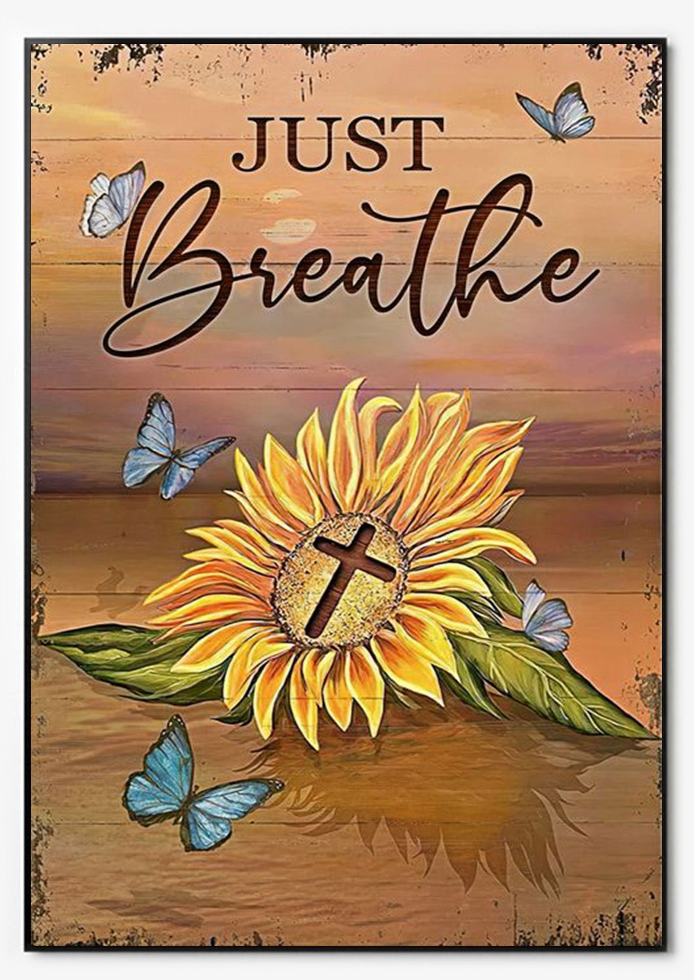 Just Breathe Poster, Just breathe and have faith, Flowers and ...
