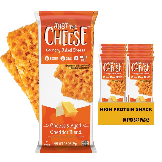 Just the Cheese Cheese Crisps | High Protein Baked Keto Snack | Made with 100% Real Cheese ...