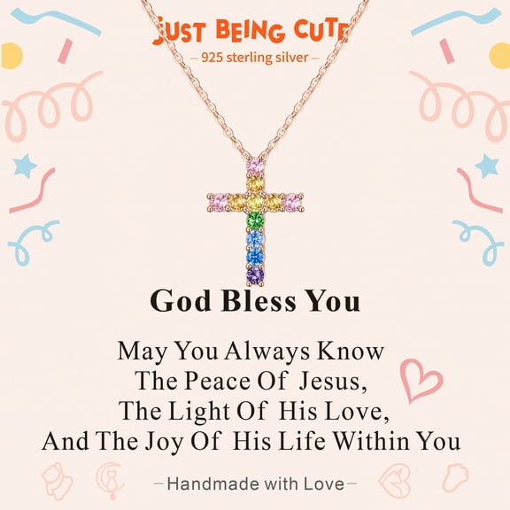 Easter Gifts for Women - Faith Infinity Cross Necklace Religious ...