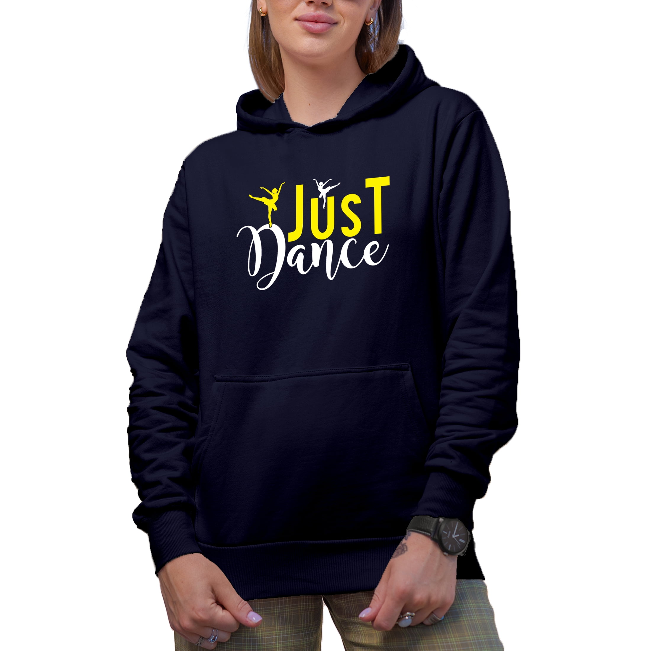 Just Dance Merch Gift Ideas for Dancers Navy Hooded Sweatshirt or Hoodie, Small - Walmart.com