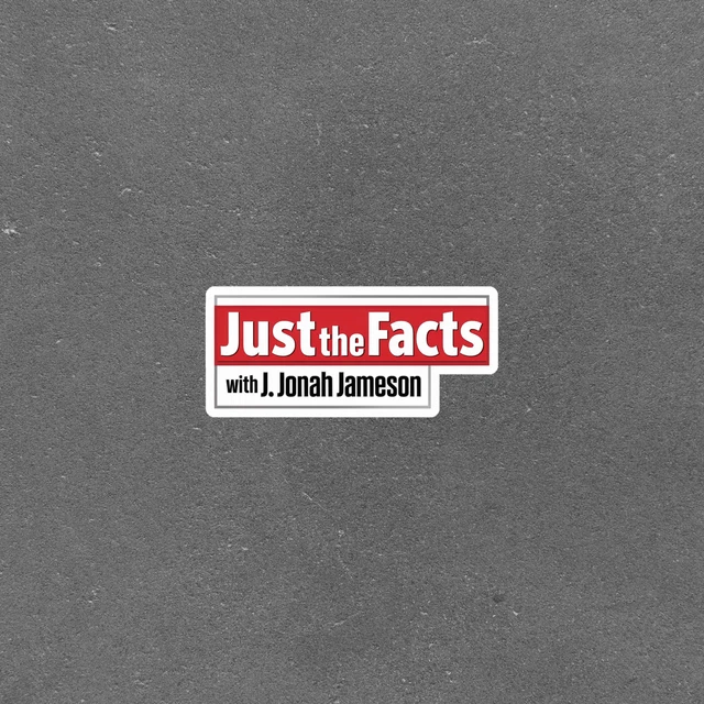 Just The Facts Podcast Sticker - Red Banner Logo Decal For Fansphone ...