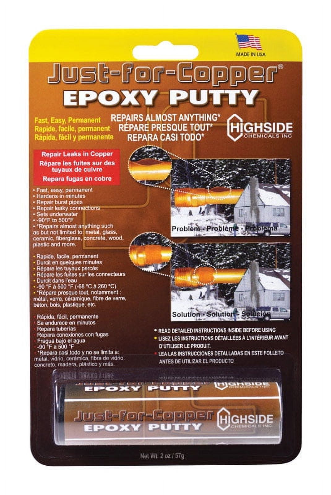 Just For Copper Epoxy Putty 2 Oz - Walmart.com