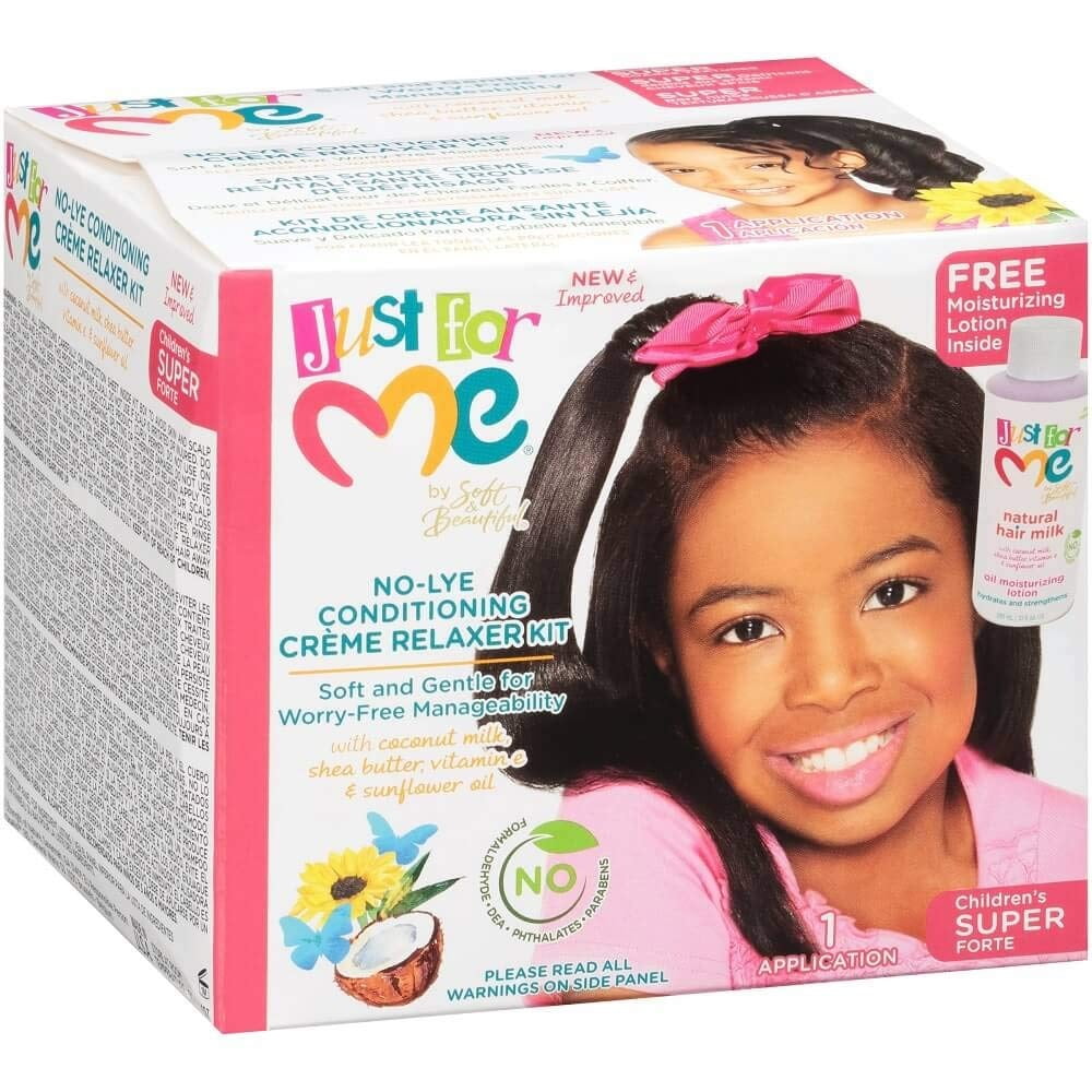 Just For Me No Lye Conditioning Creme Relaxer Kit, Super,Pack of 2 ...