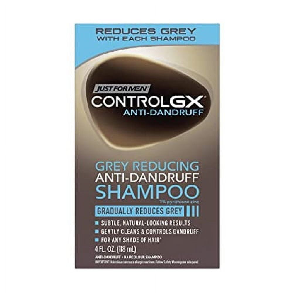 Just For Men Control GX Gray Reducing Anti-Dandruff Shampoo, 4 oz (Pack ...