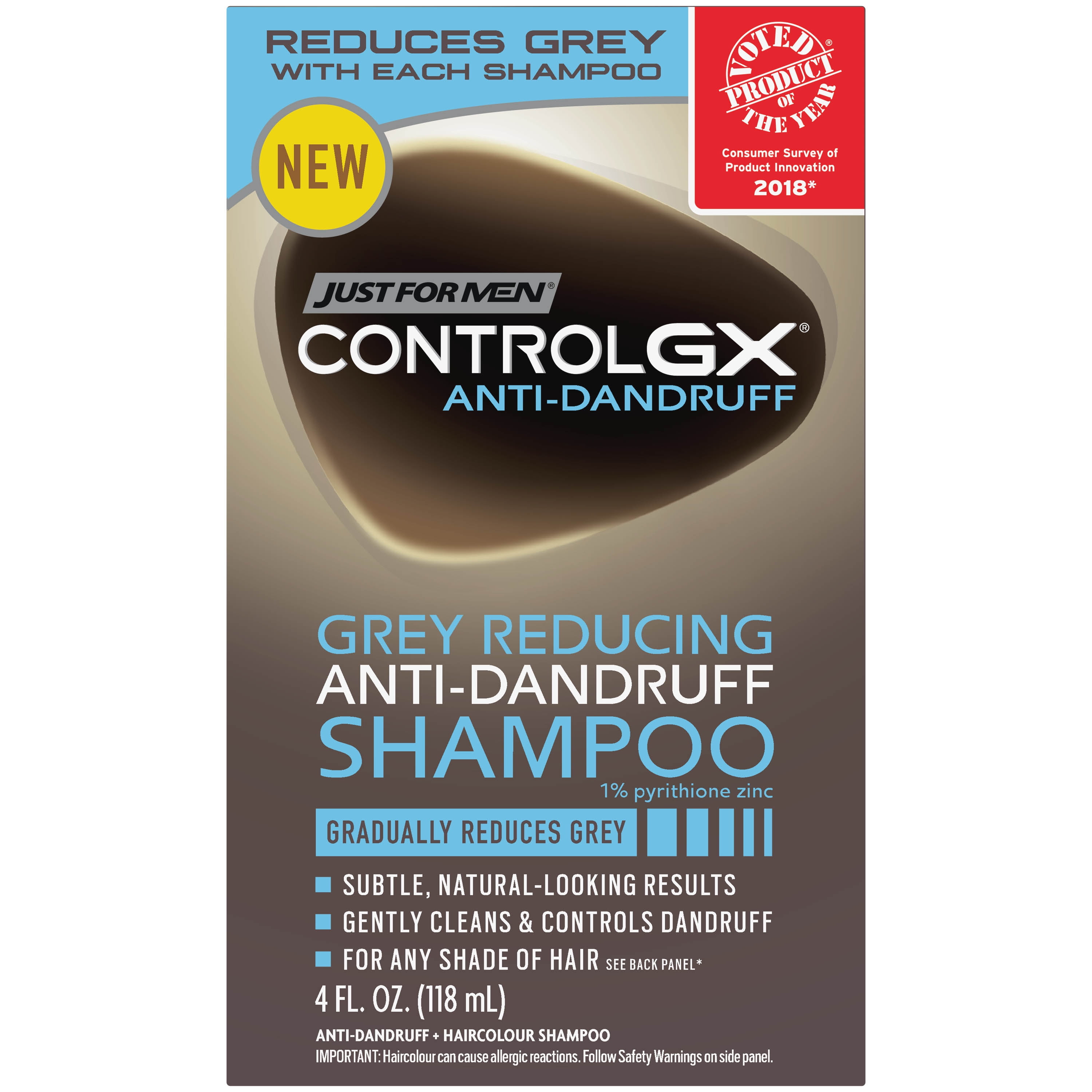 Just For Men Control GX Anti-Dandruff Shampoo, Gradually Colors ...