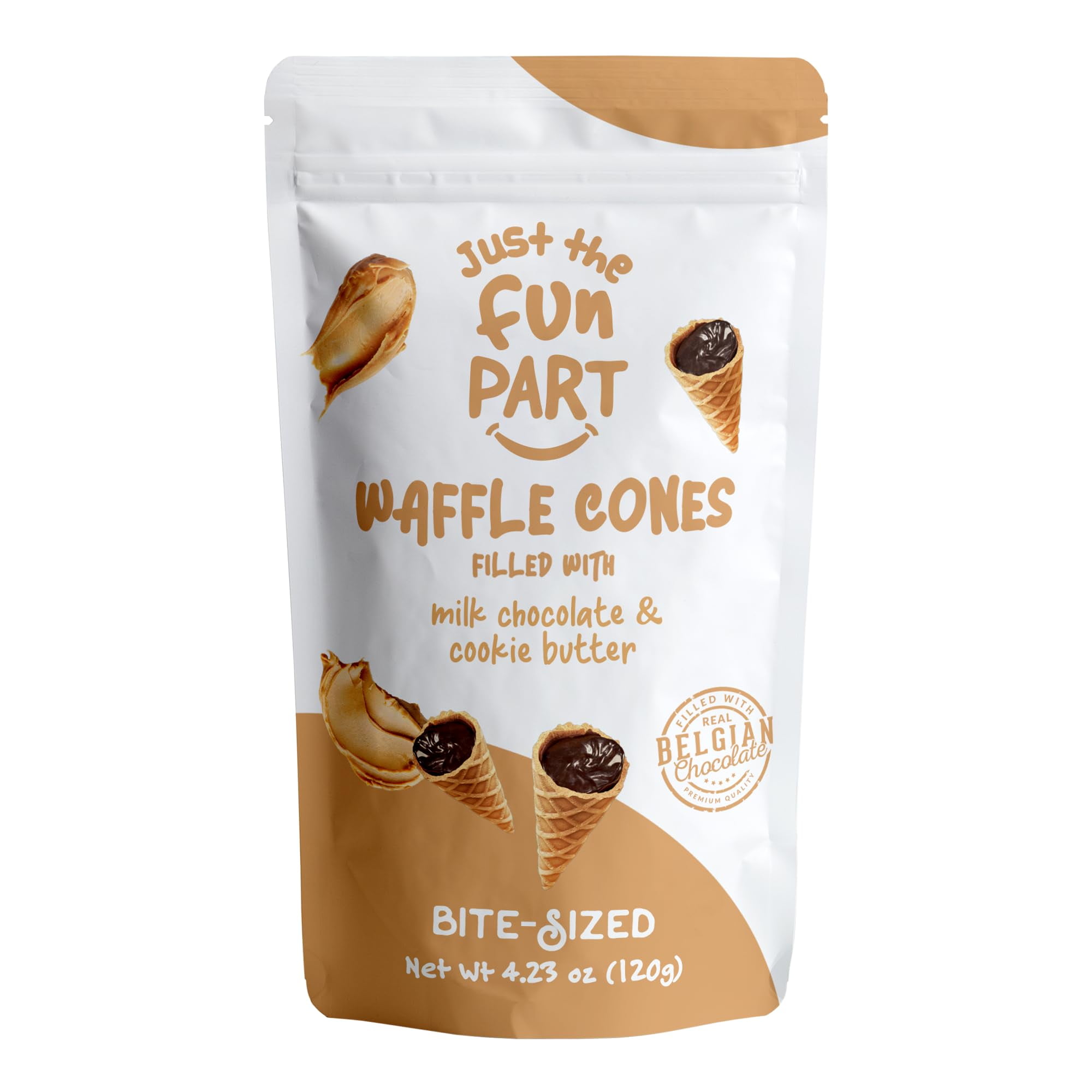 Just The Fun Part, TGF4 Bite-Size Crispy Mini Waffle Cones with Premium ...