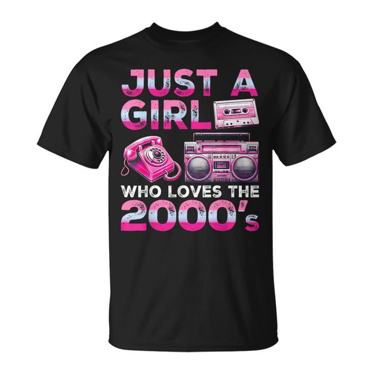 Just A Girl Who Loves The 2000s Retro Costume T-Shirt – Vintage 2000’s ...