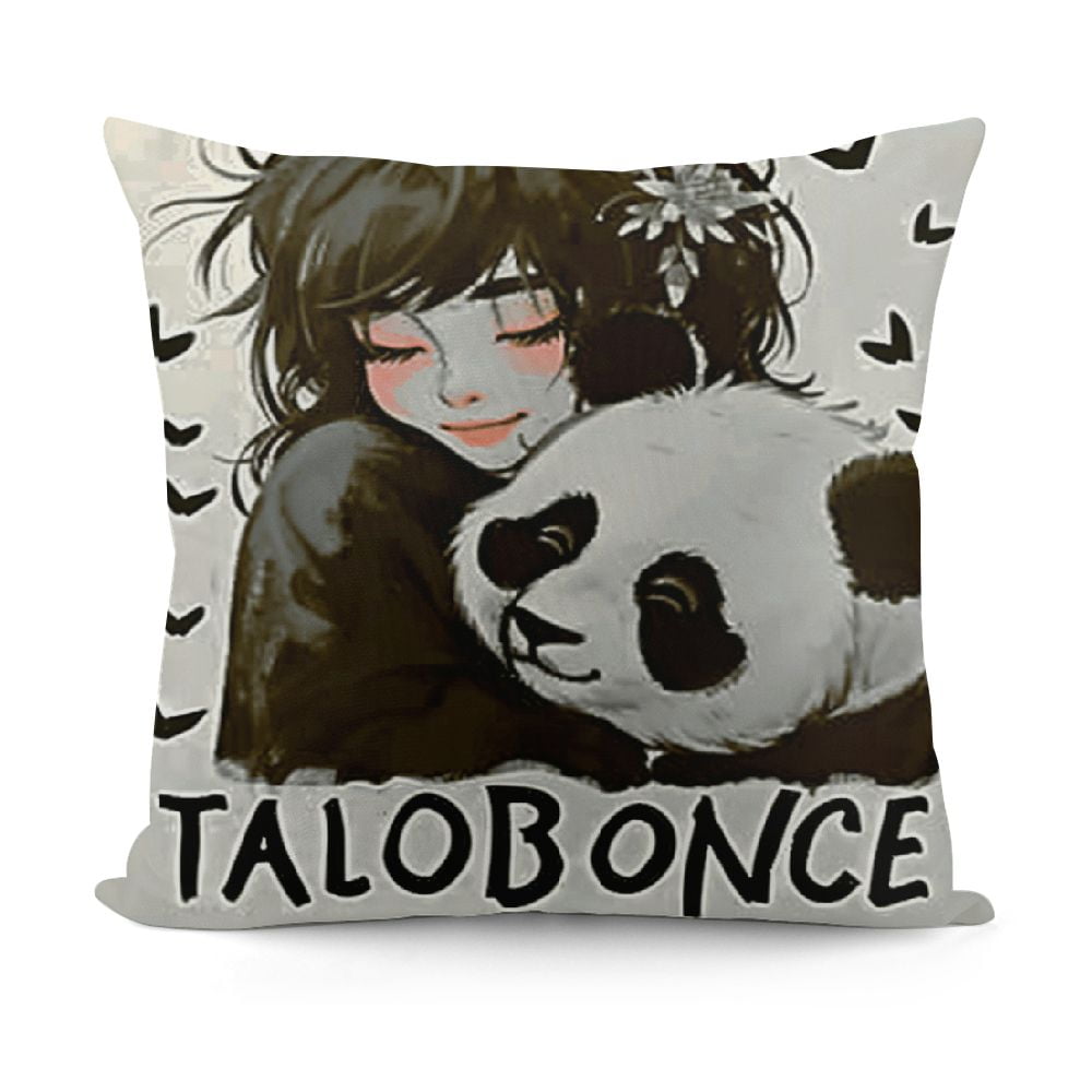 Just a Girl Who Loves Pandas Throw Pillow Cover, Girl Panda Gifts for ...