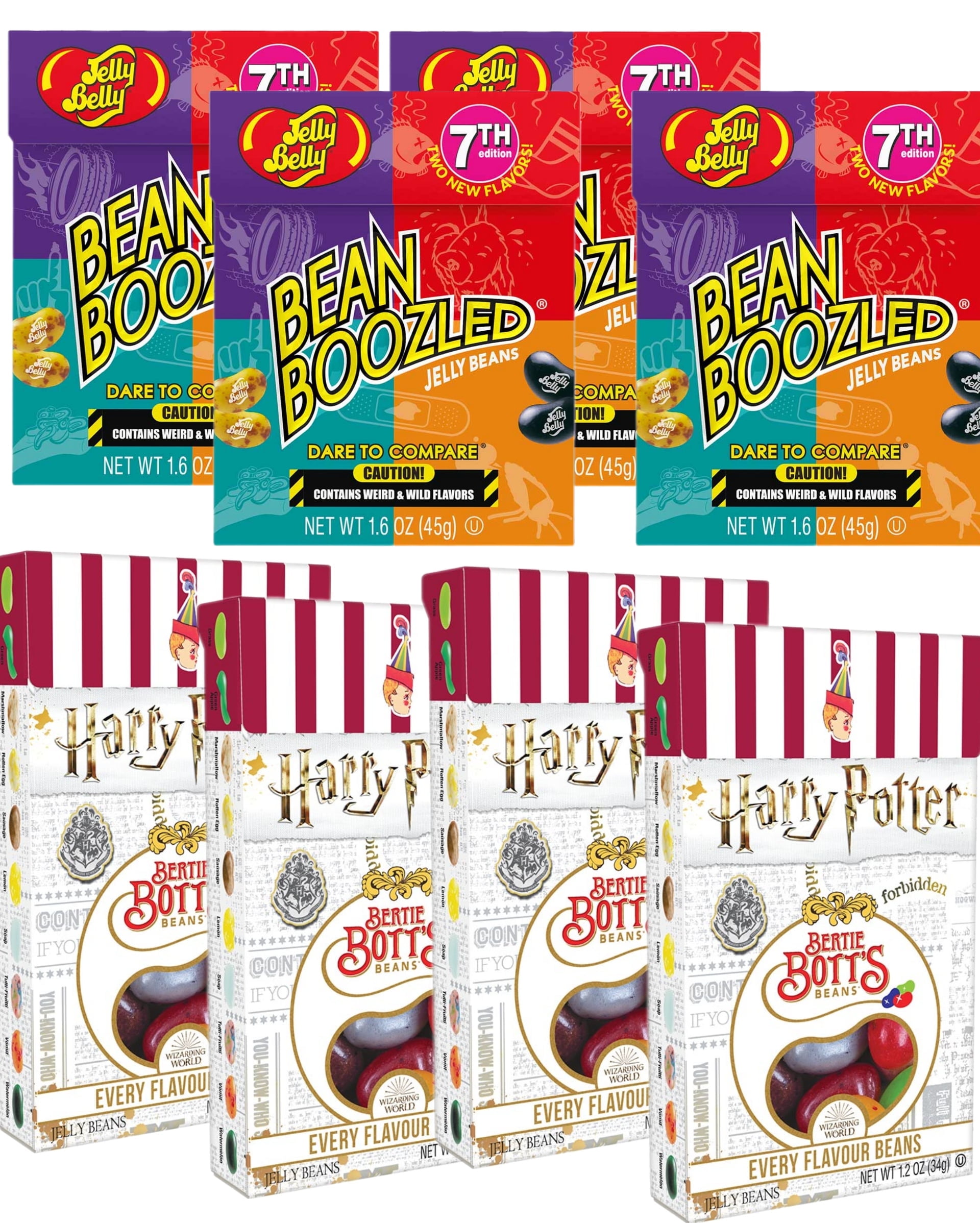 Jelly Belly Bean Boozled Jelly Beans, 7th Edition, 1.6 oz, Pack of 4 ...