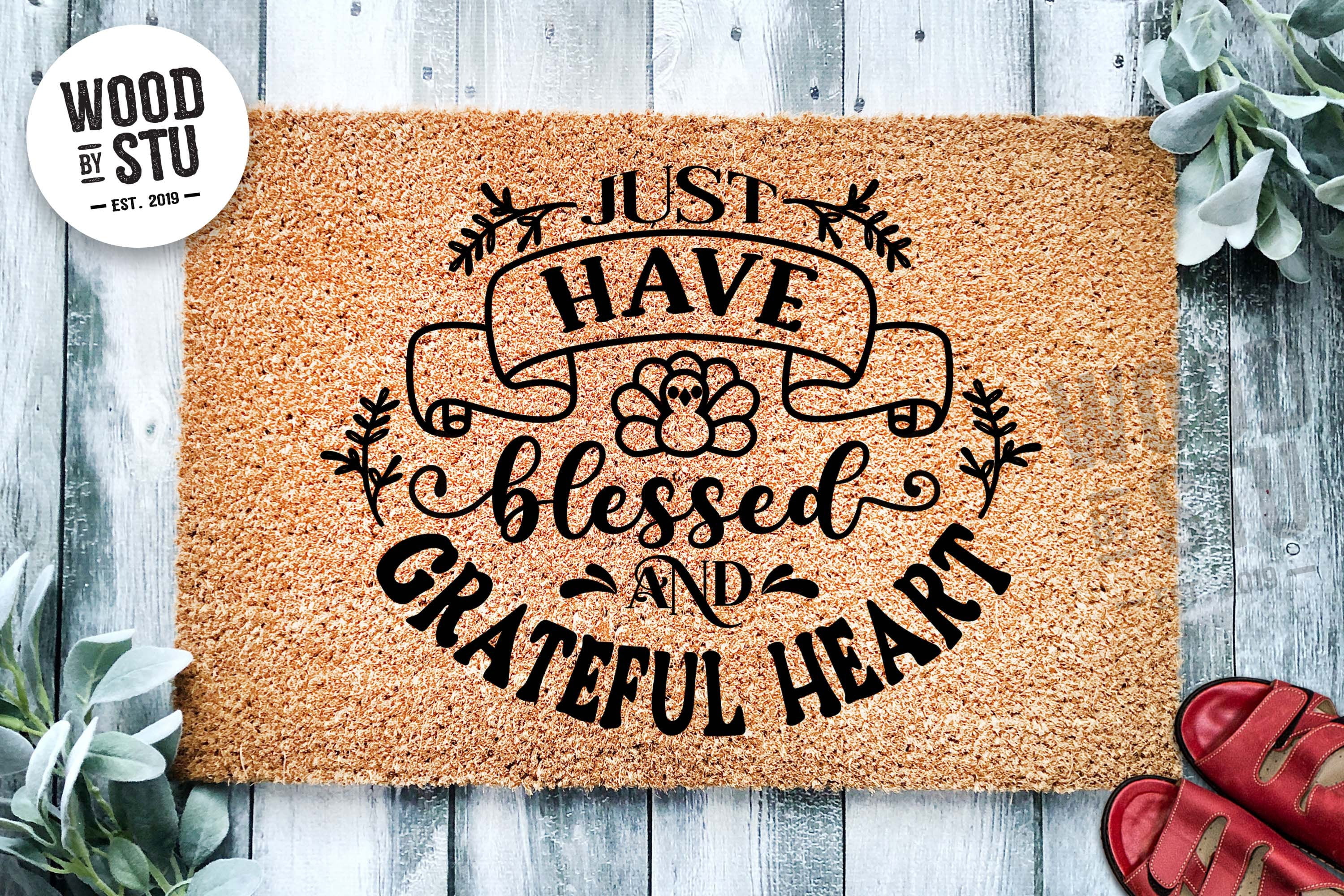 Just Have A Blessed And Grateful Heart Door Mat | Fall Doormat ...