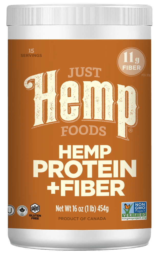 Just Hemp Foods Vegan Hemp Protein & Fiber Powder, 11g each per Serving ...