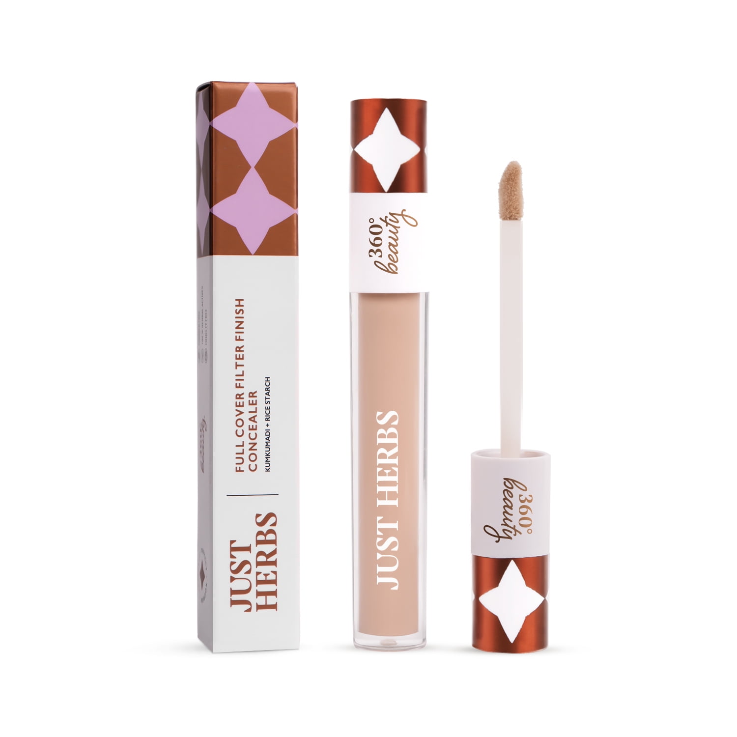Just Herbs Full Cover Filter Finish Concealer - 06 Beige - Walmart.com