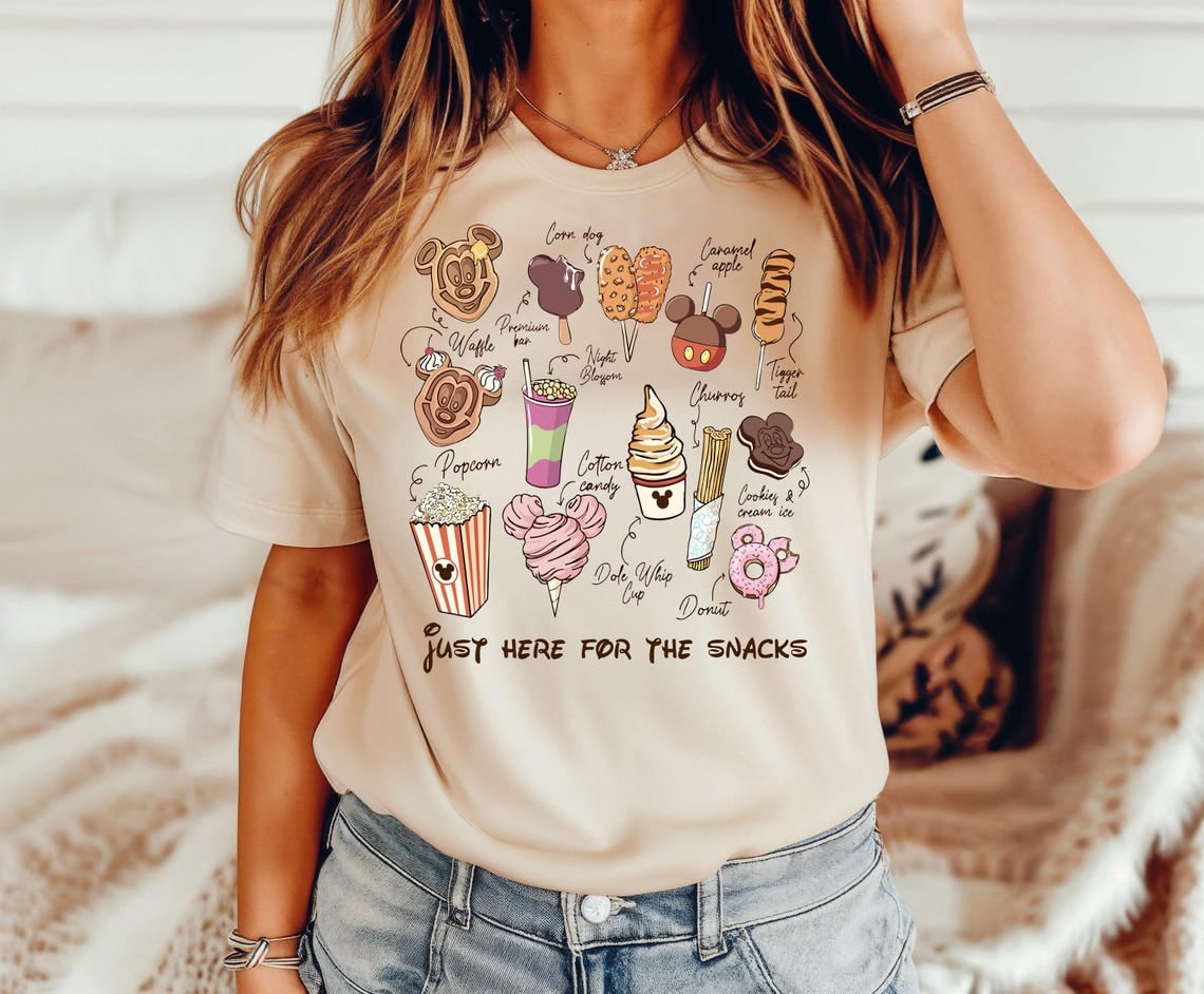 Just Here For The Snacks Shirt, Magical Park Epcot Snacks Shirt, Disney ...