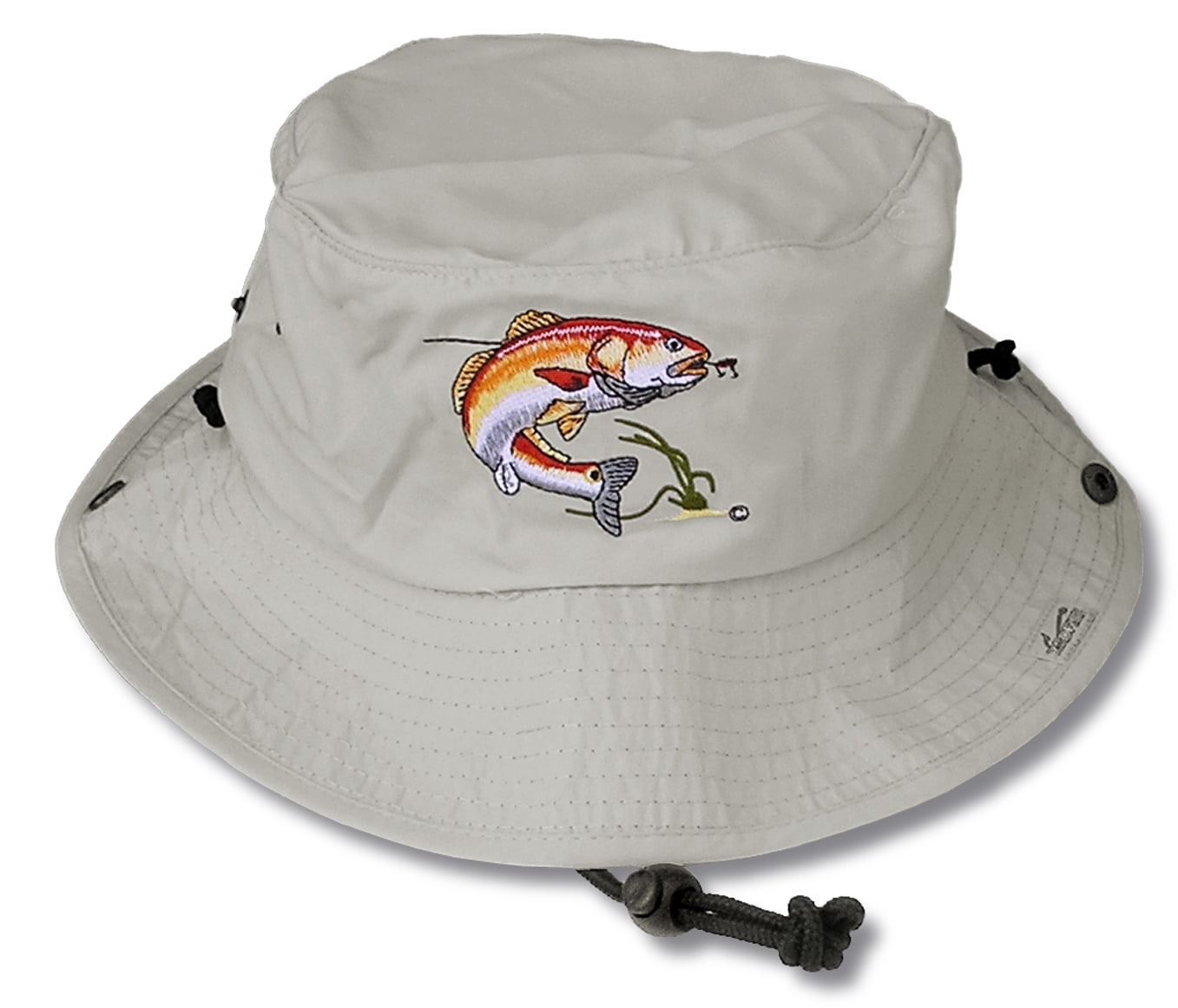 Just Hook 'Em Microfiber Red Bucket Hat, Adjustable, 1 Count - Walmart.com