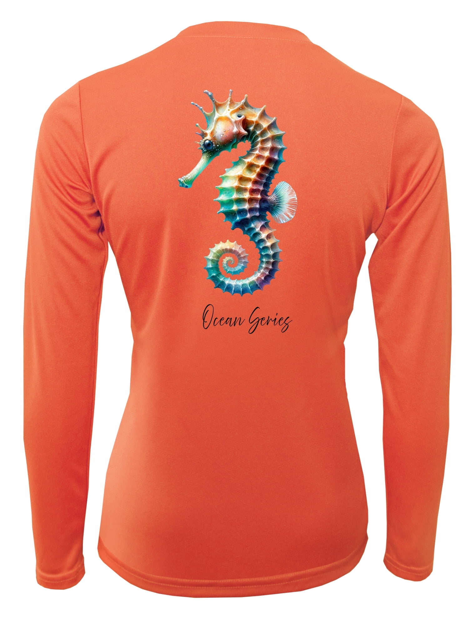 Just Hook 'Em Seahorse Performance L./S Shirt - XL - Walmart.com