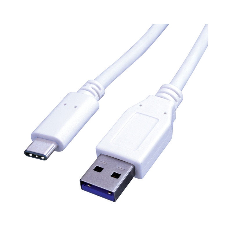Just Hook It Up JHIU0021 USB Cable White - 3 ft. - Walmart.com