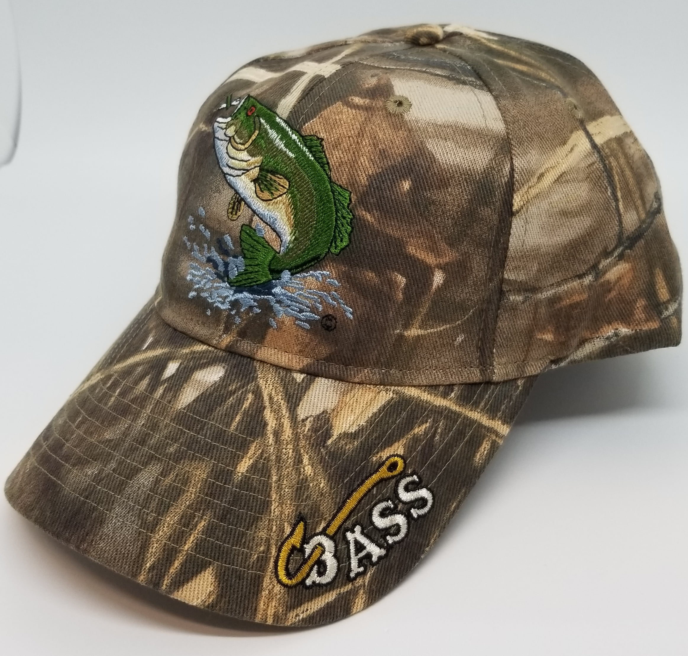 Just Hook 'em Camo Bass Cap - Walmart Business Supplies