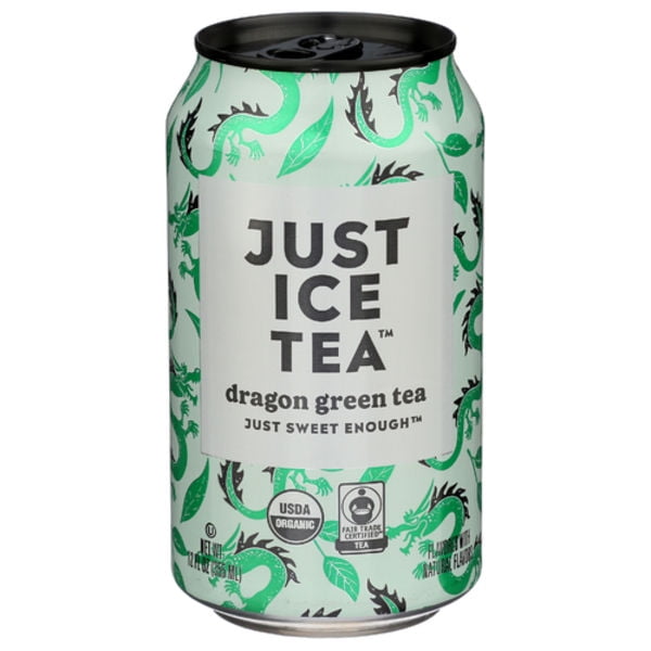Just Ice Tea Organic Dragon Green Ice Tea 12 fl oz (Pack Of 2 ...