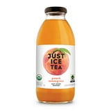 Just Ice Tea Peach Oolong Iced Tea, Unsweetened, 16 Fl Oz Glass Bottles ...