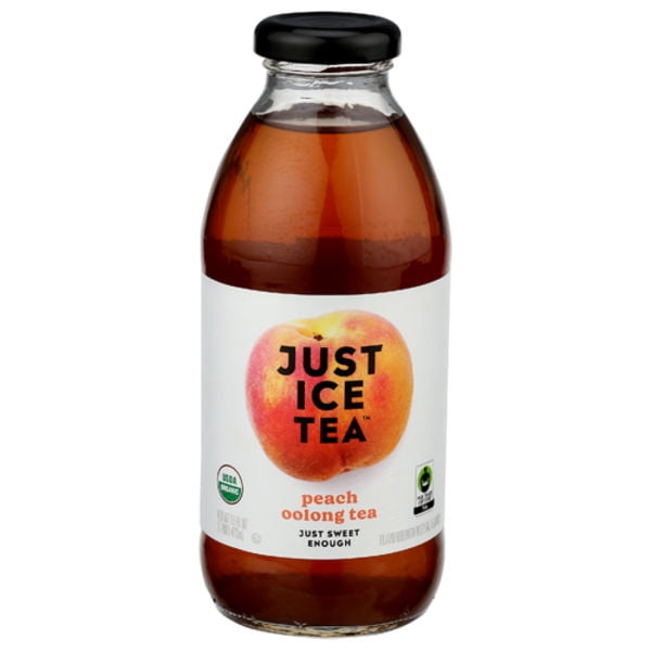 Just Ice Tea Organic Peach Oolong Ice Tea 16 fl oz (Pack Of 3 ...