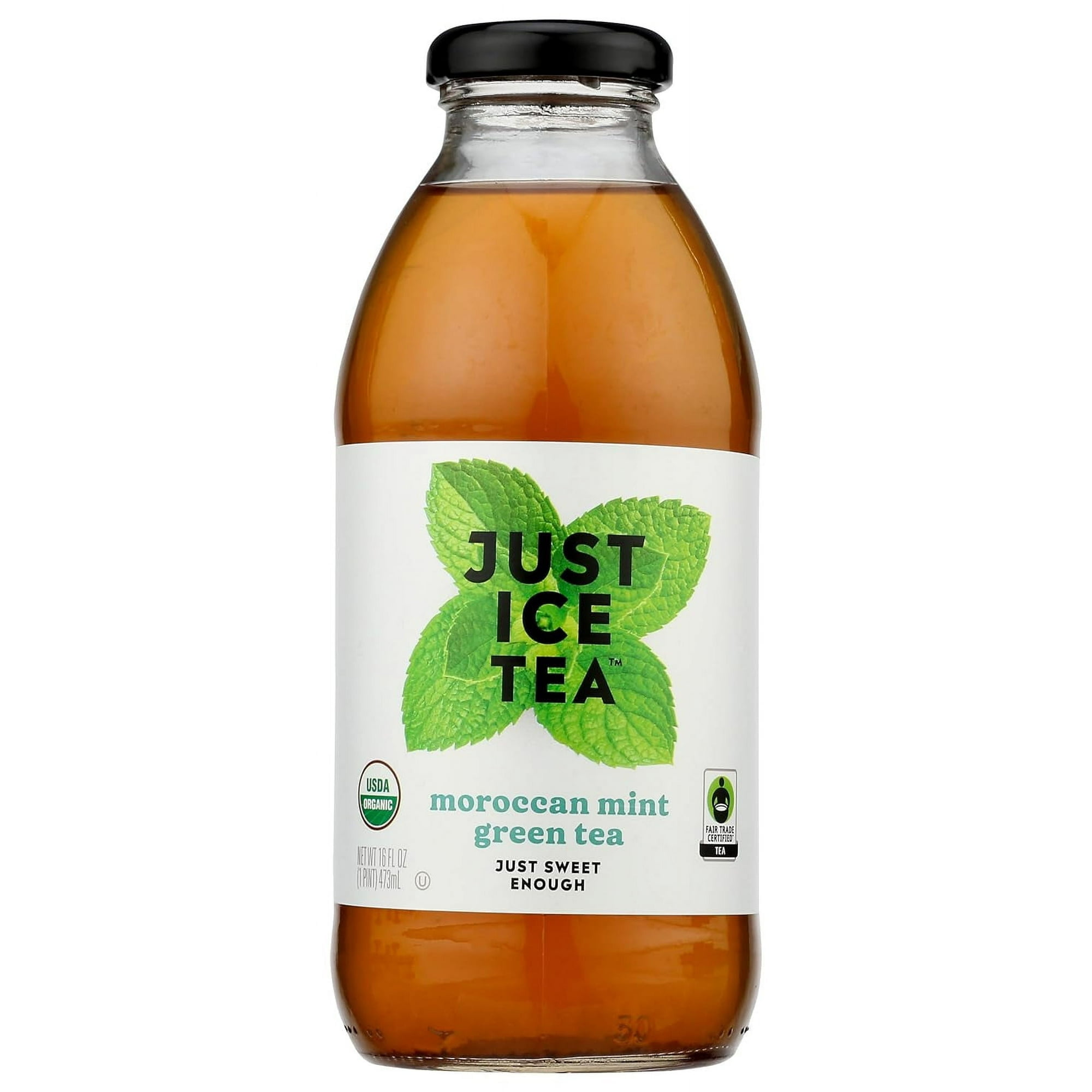 Just Iced Tea Beverage Moroccan Mint Organic 16 fl oz (Pack Of 12 ...