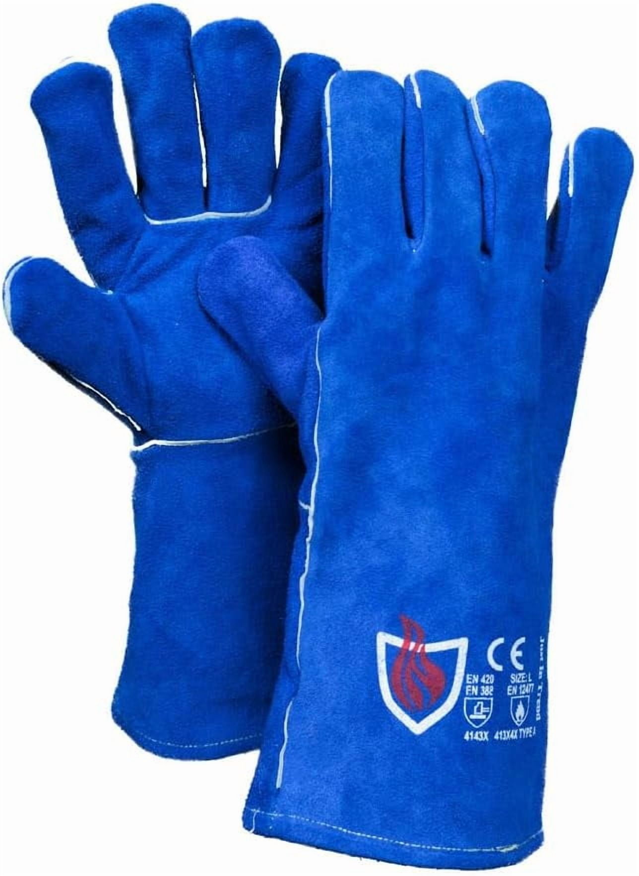 Just In Trend Flame/Heat Resistant Welding Gloves - Polycot Lining - 5 ...