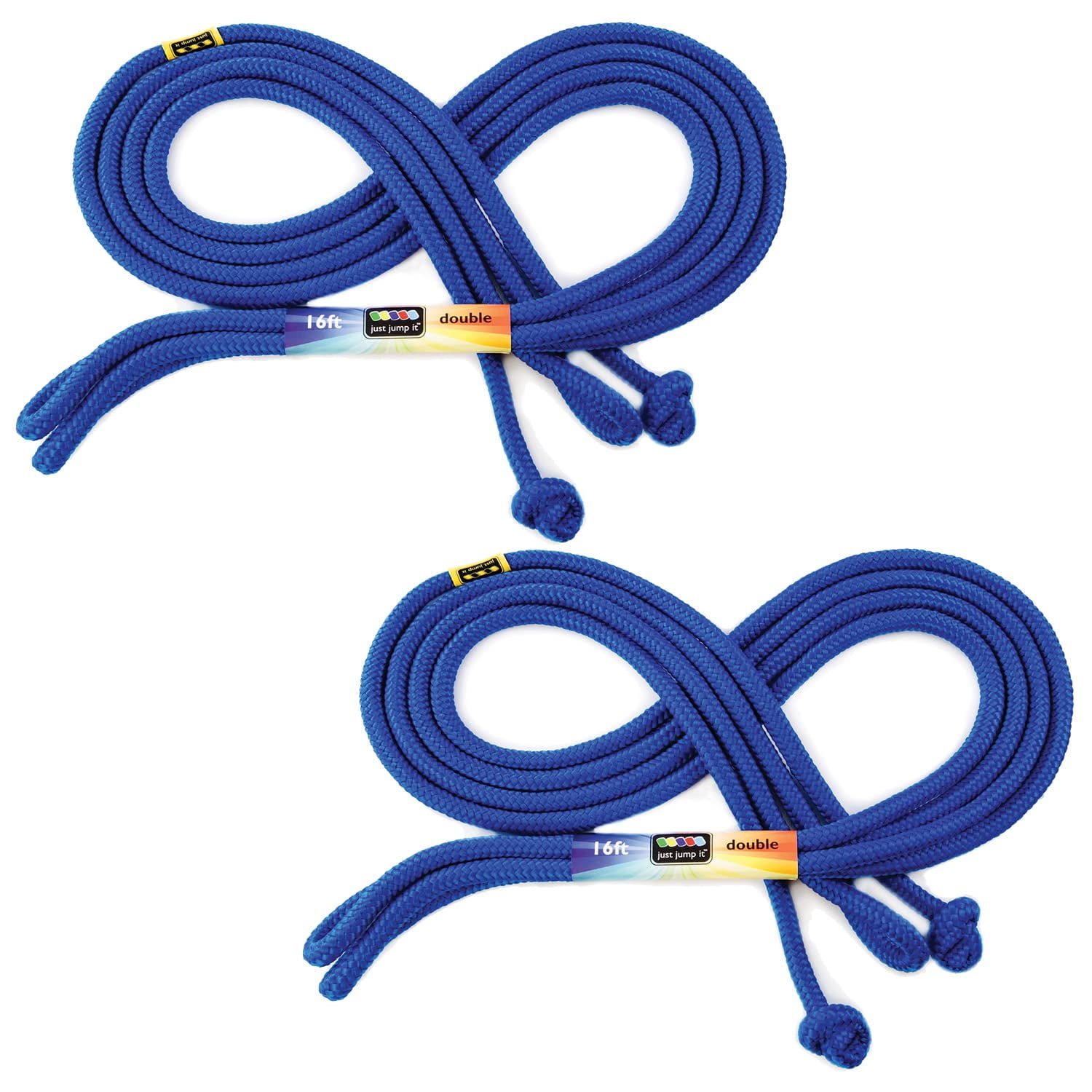 Just Jump It 16' Foot Jump Rope 2 Pack - Long Jump Ropes for Double ...