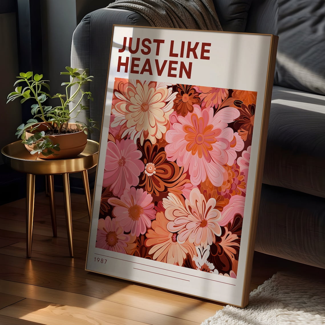 Just Like Heaven Print, Music Room Wall Decor, Funky Vintage Music ...