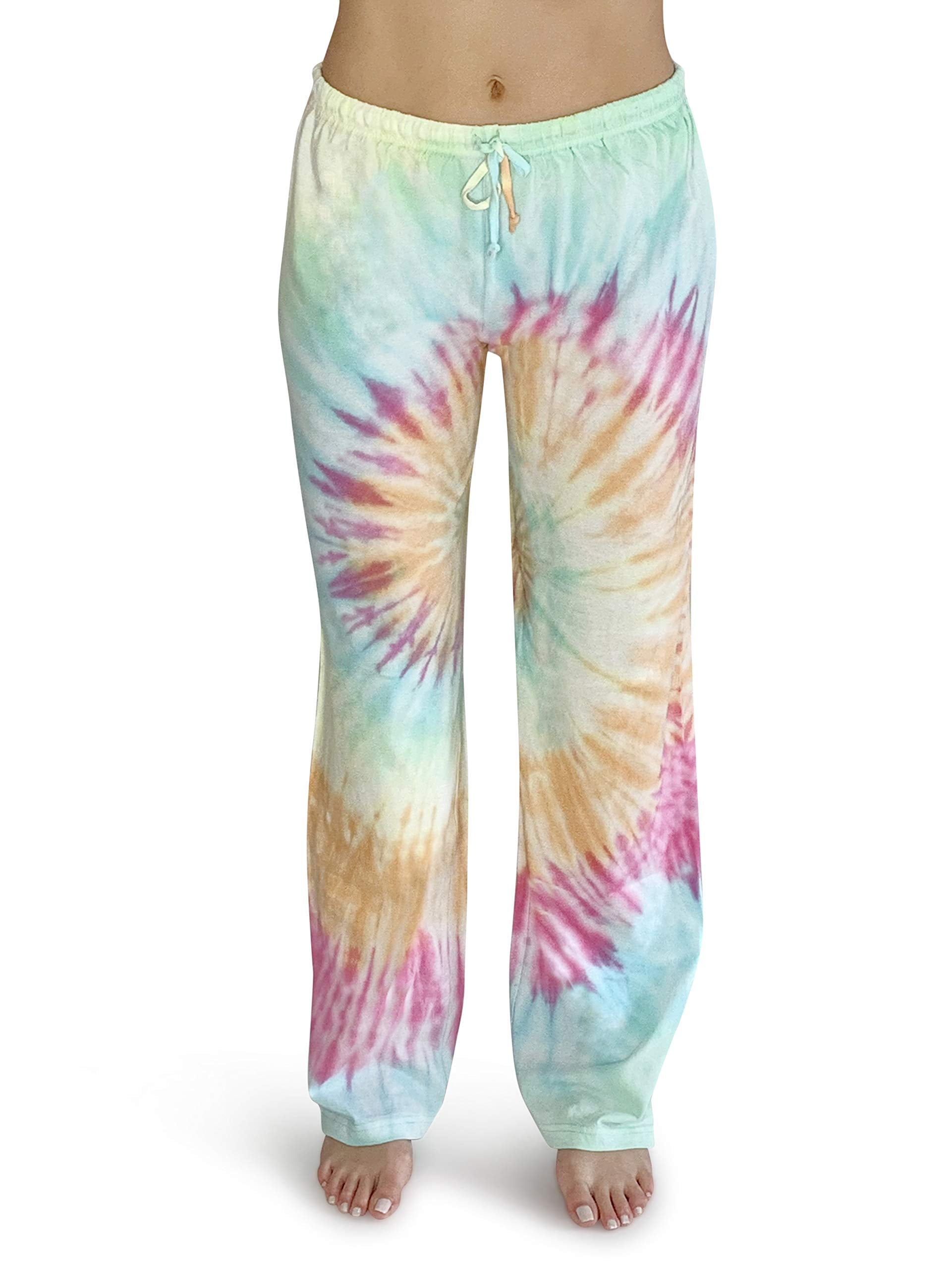 Just Love 100 Cotton Jersey Women Plaid Pajama Pants Sleepwear Tie