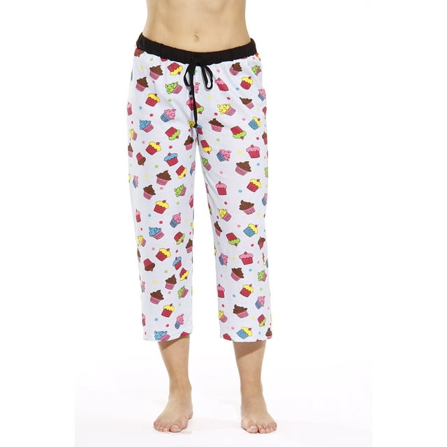 Just Love 100% Cotton Pajama Capri Plus Size, Knit Sleepwear, Cupcake ...