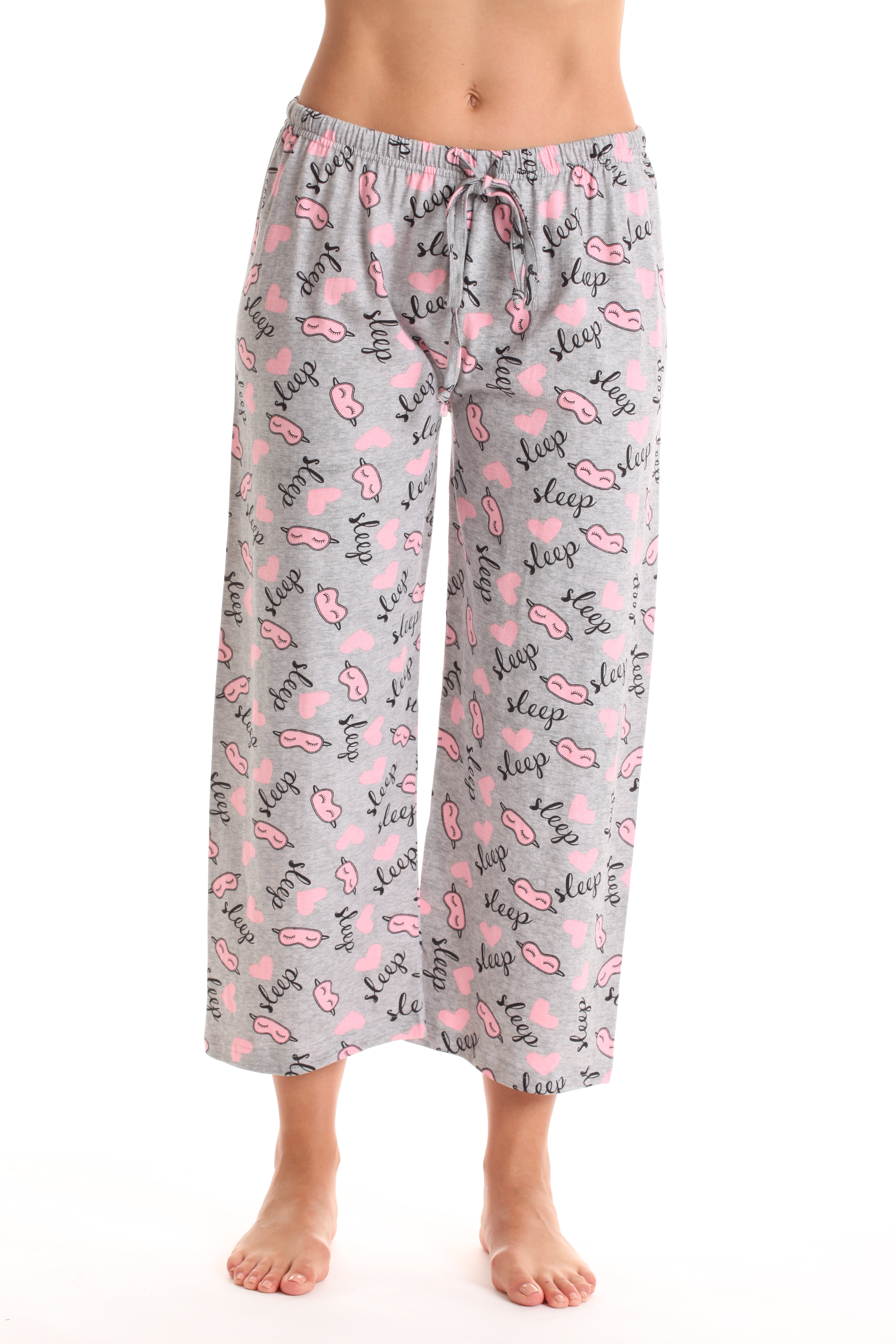 Just Love 100% Cotton Women's Capri Pajama Pants Sleepwear ...