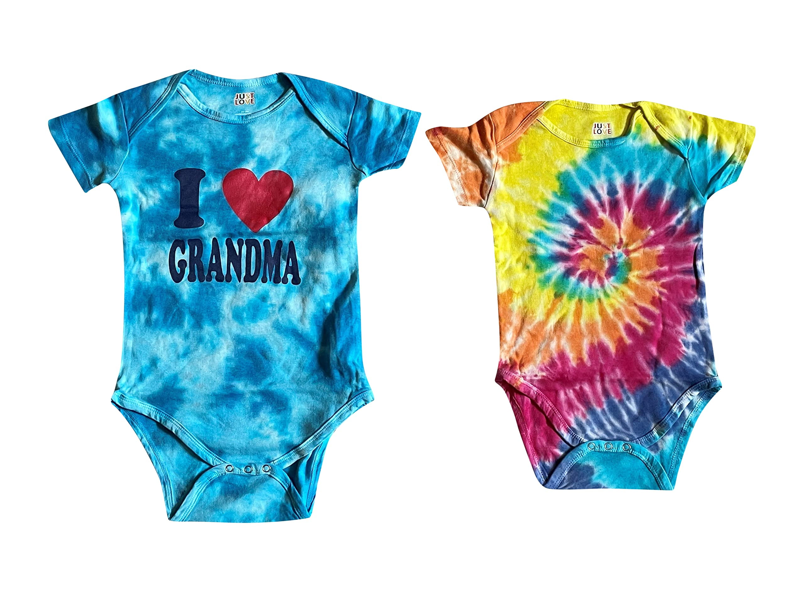 Just Love Boys Bodysuits (Pack of 2) 1901 (Boys 0-3 Months, Grandma and ...