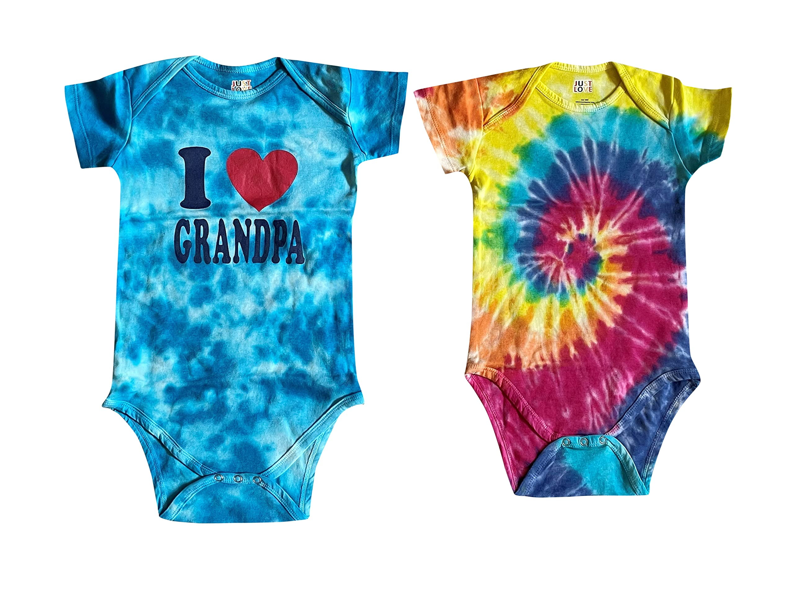 Just Love Boys Bodysuits (Pack of 2) 1901 (Boys 18 Months, Grandpa and ...