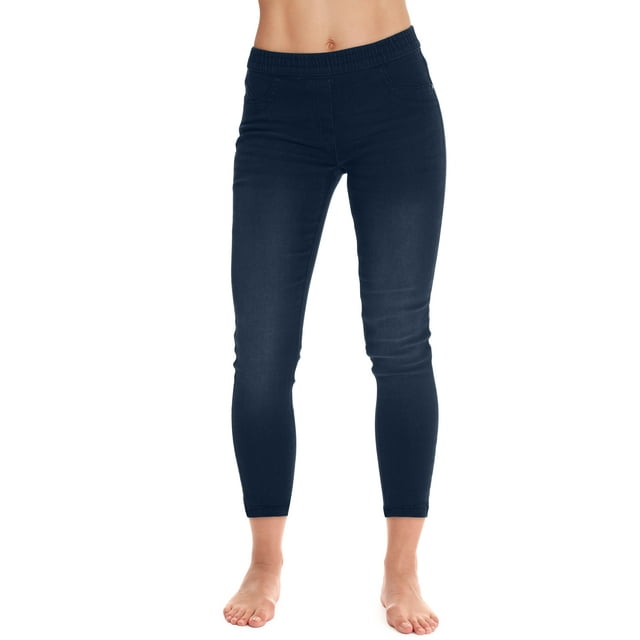 Just Love Denim Wash Capri Jeggings for Women 6855-MEDDEN-XL (Medium ...