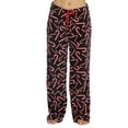 Just Love Womens Plush Plus Size Sleep Pajama Pants Candy Cane