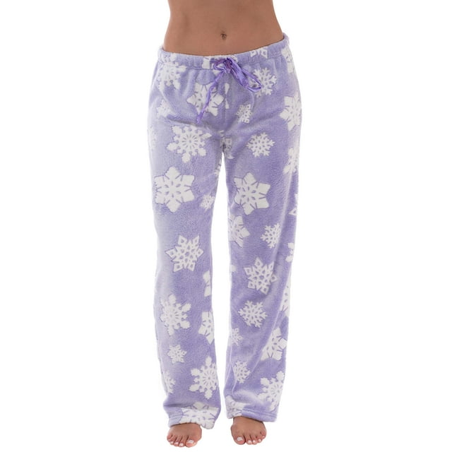 Just Love Women's Fleece Pajama Pants, Plus Size Sleepwear PJs ...