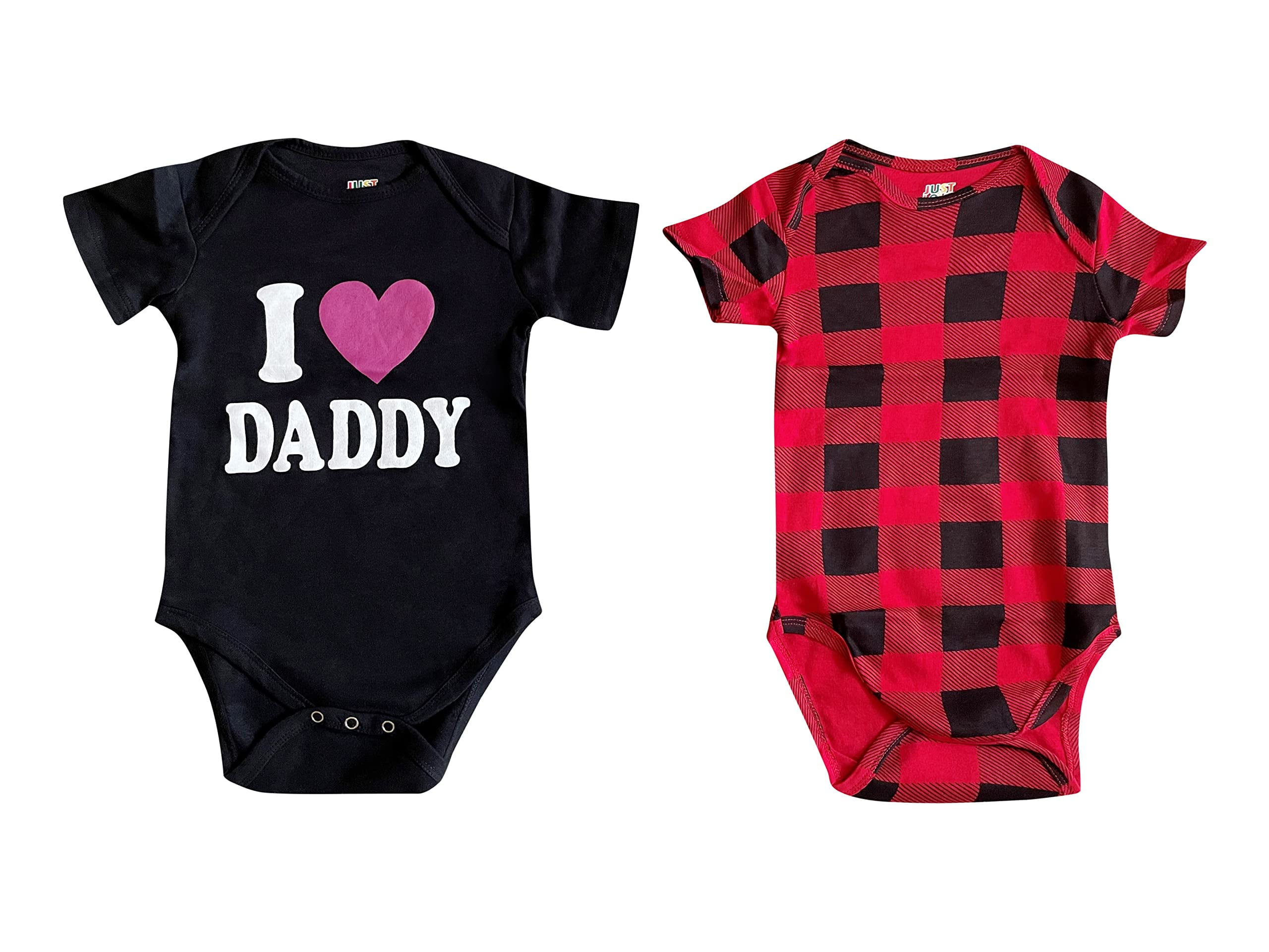 Just Love Girls Bodysuits (Pack of 2) 1900 (Girls 12 Months, Daddy and ...