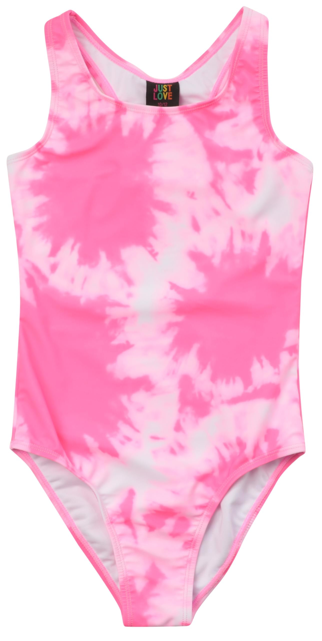 Just Love Girls One Piece Bathing Suits Swimwear for Girl (Pink Tie Dye ...